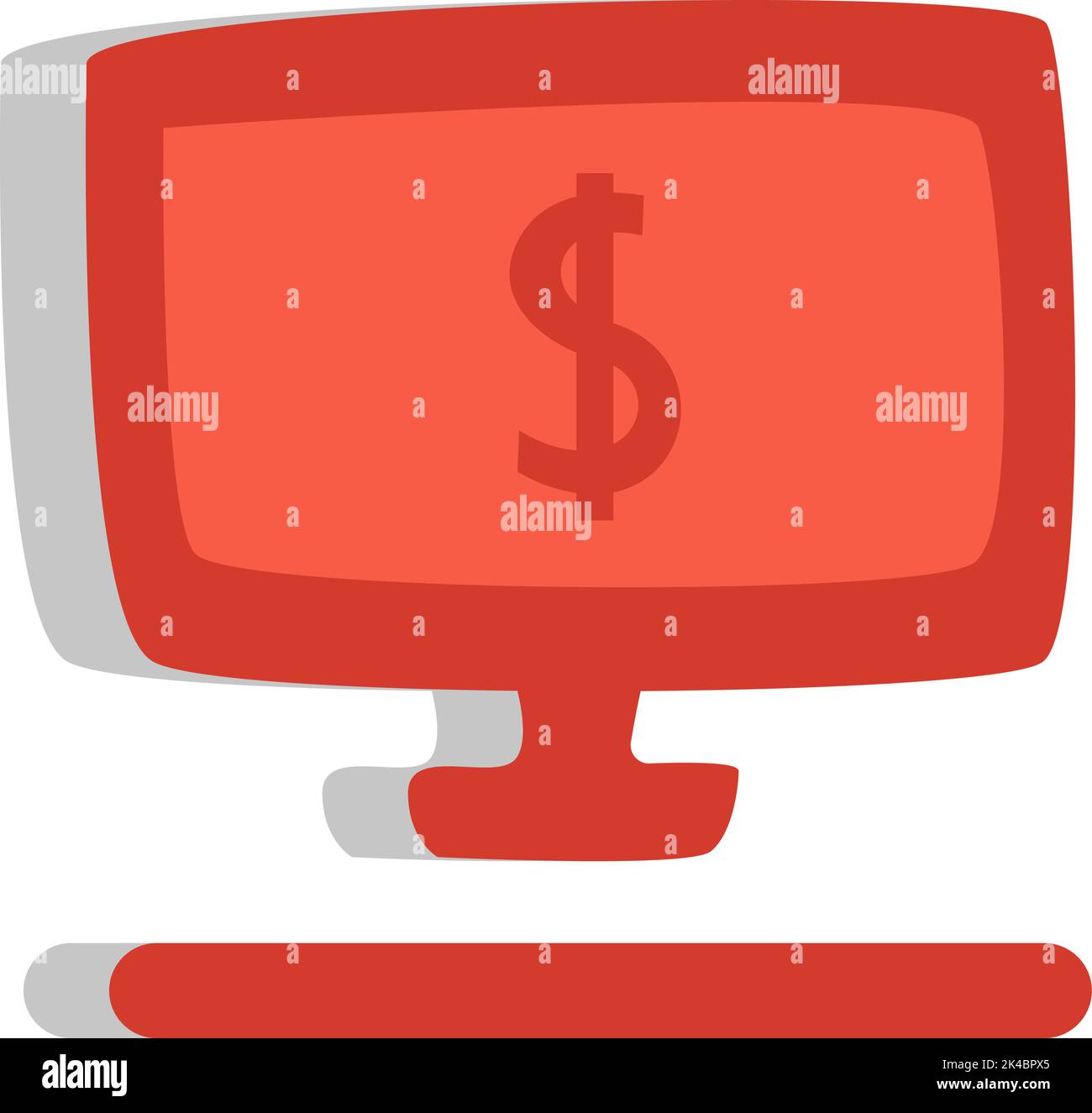 Market online shopping, illustration, vector on white background Stock ...