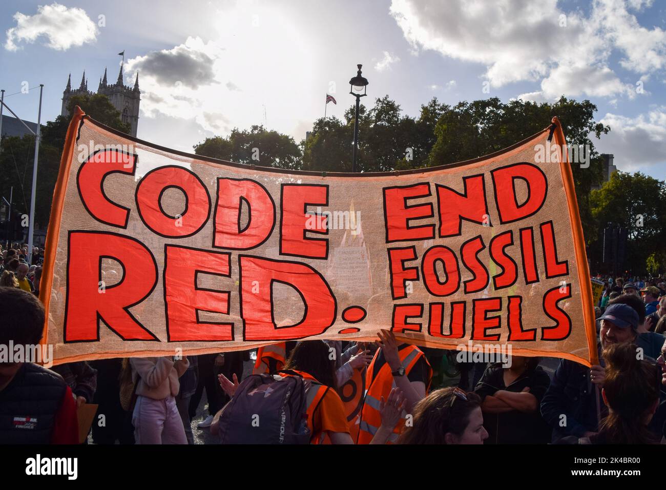 London, UK. 1st October 2022. Just Stop Oil and Extinction Rebellion ...
