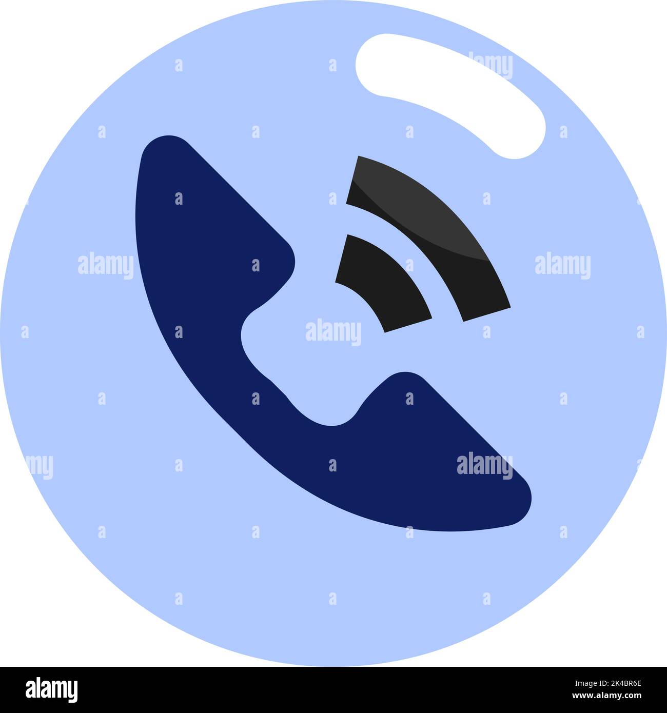 Police call, illustration, vector on white background Stock Vector ...