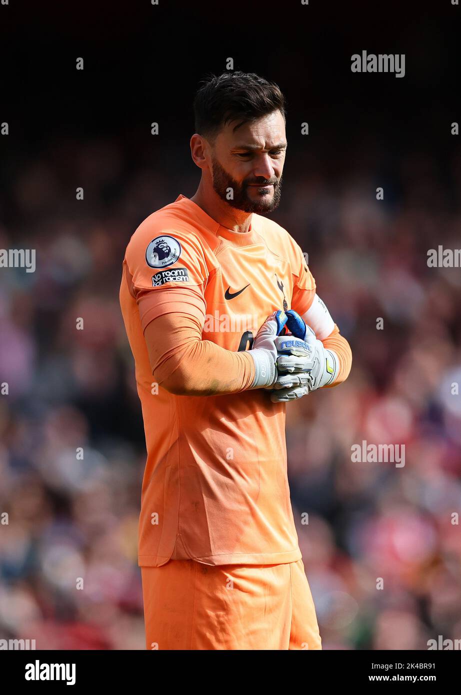 London, UK. 1st Oct, 2022. Hugo Lloris of Tottenham during the Premier ...