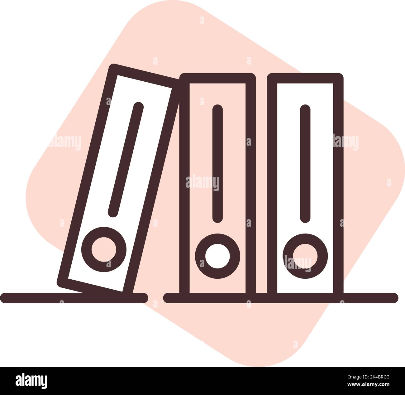 Office files, illustration, vector on white background Stock Vector ...