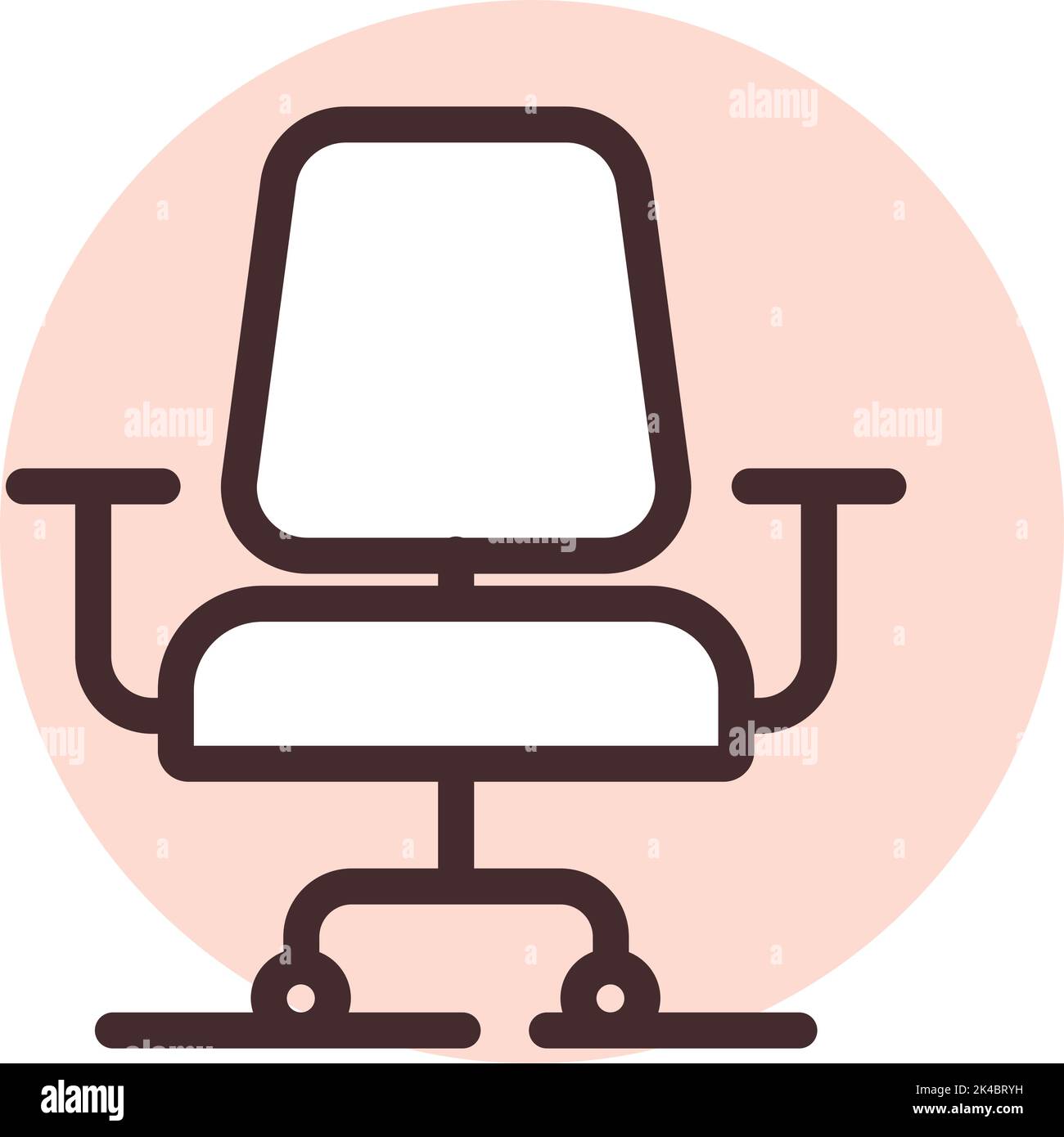 Office chair, illustration, vector on white background Stock Vector ...