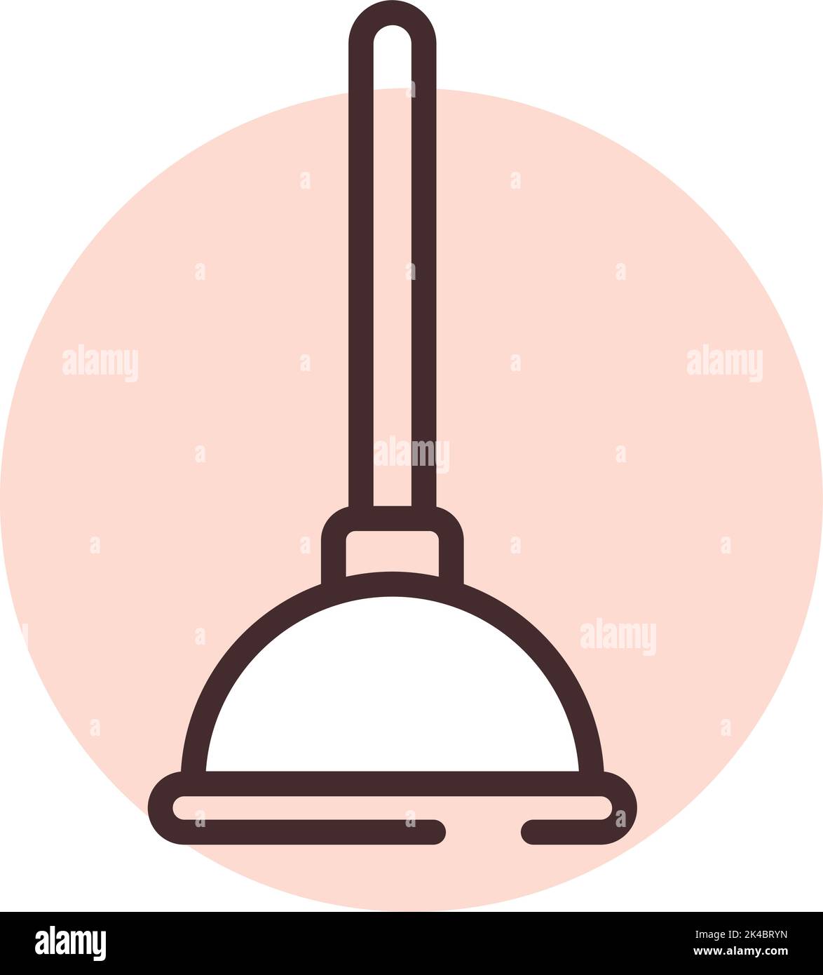 Plumbing plumb tool, illustration, vector on white background Stock ...