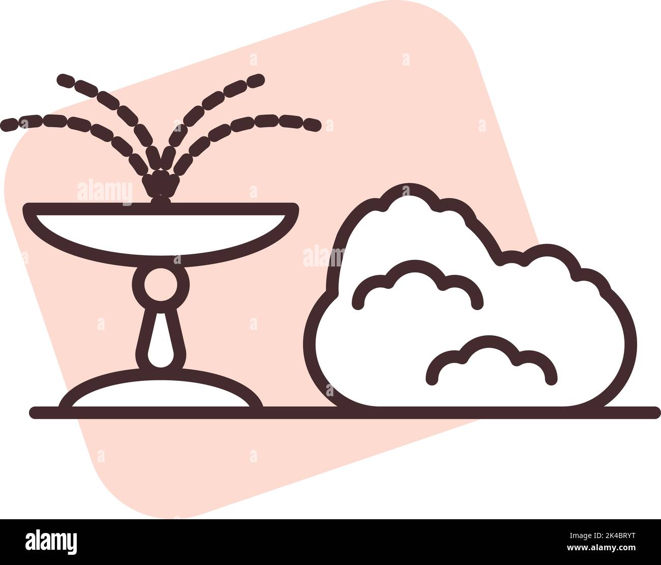 Fountain on water water Stock Vector Images - Alamy