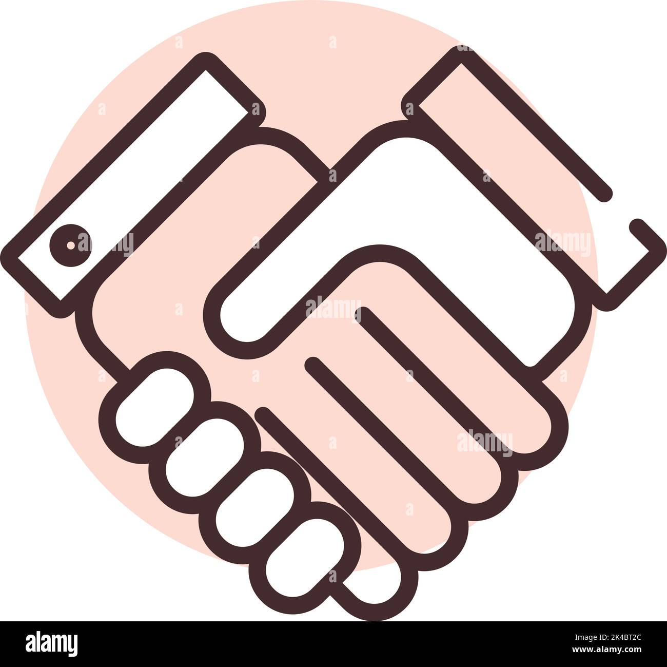 Office contract, illustration, vector on white background Stock Vector ...