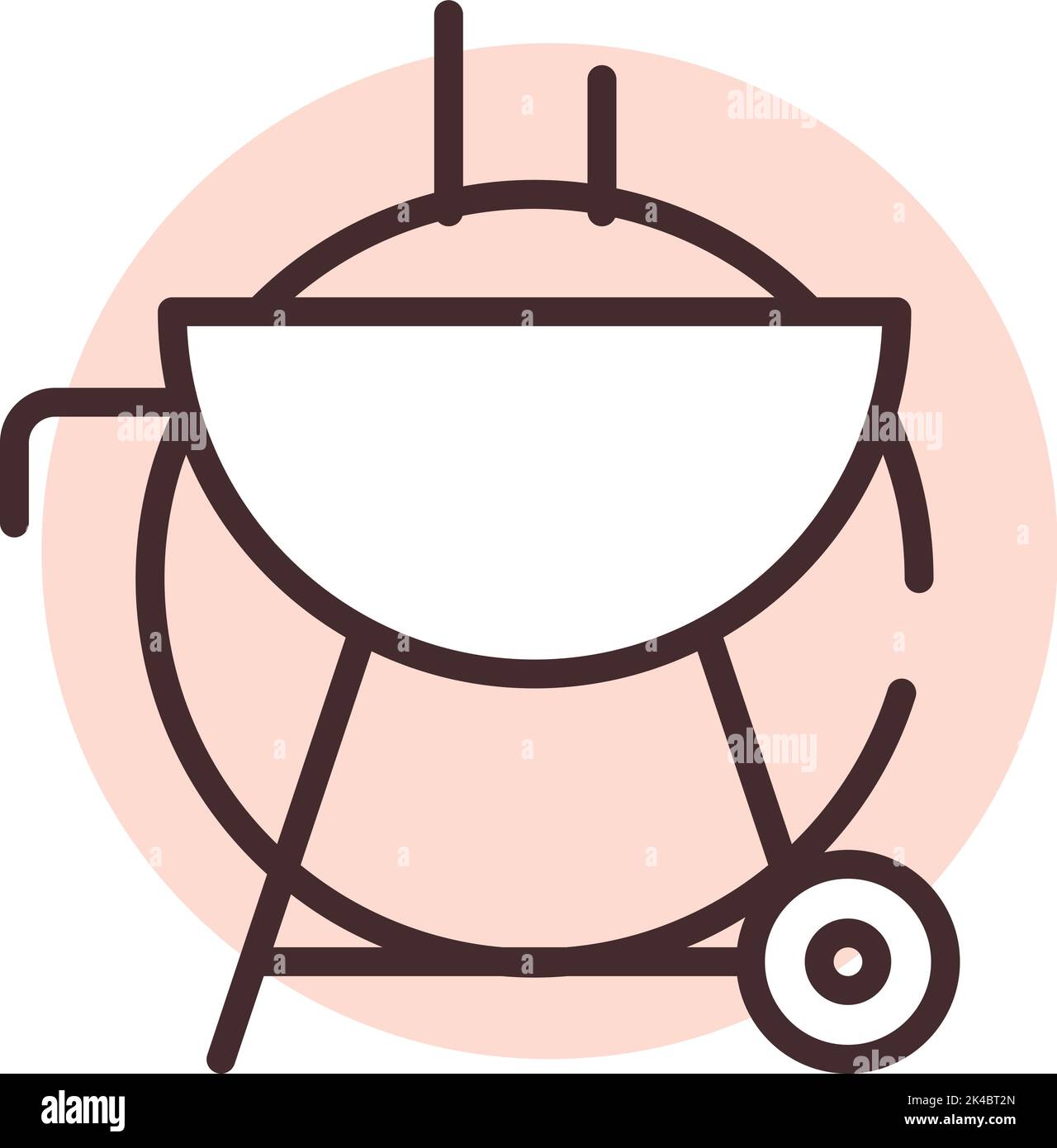 Pool and beach bbq, illustration, vector on white background Stock ...