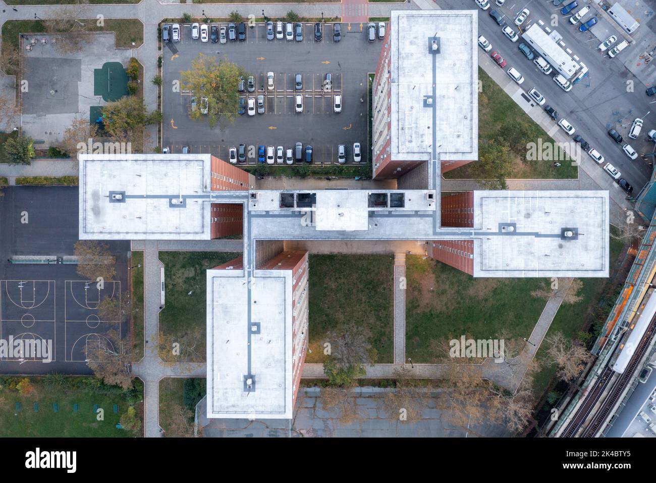 Top down view of the projects in Coney Island, New York City Stock ...