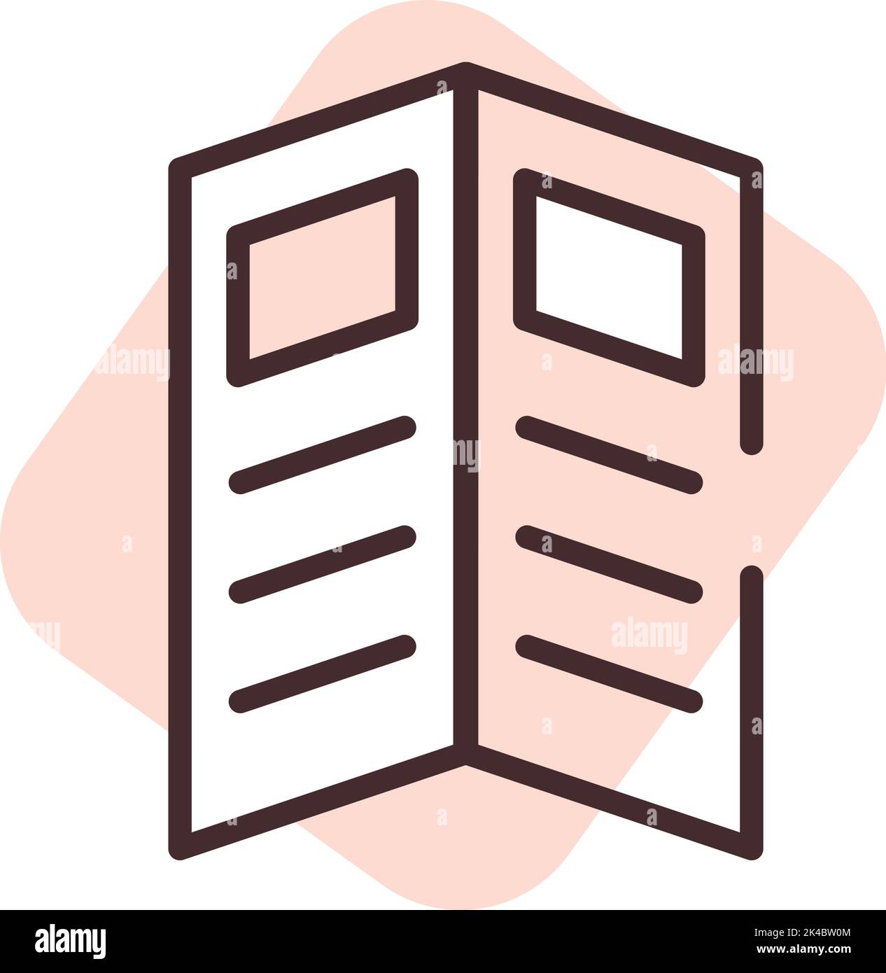 Printing flyer, illustration, vector on white background Stock Vector ...