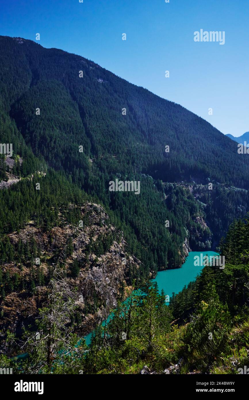 View from Diablo Lake Trail, North Cascades National Park, Washington ...