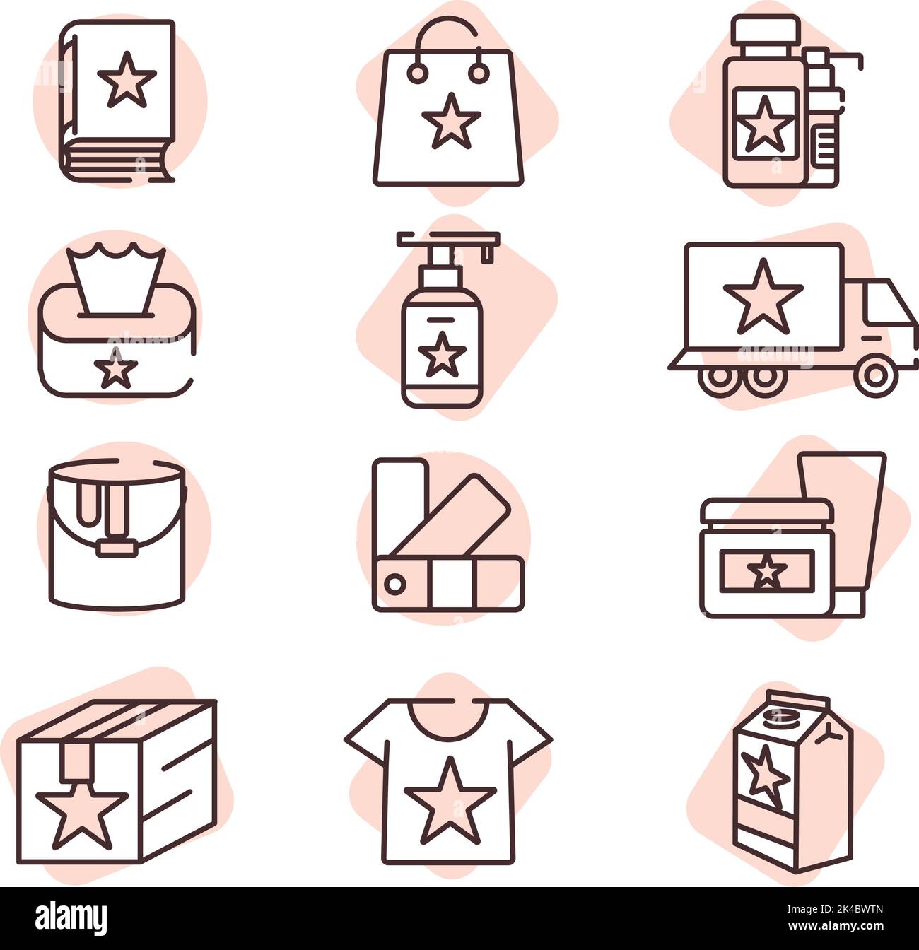 Modern textile printing Stock Vector Images - Alamy