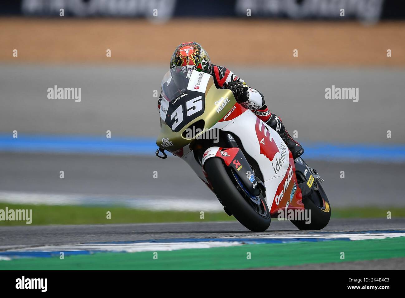Buriram, Thailand. 01st Oct, 2022. Moto2 rider Somkiat Chantra of ...