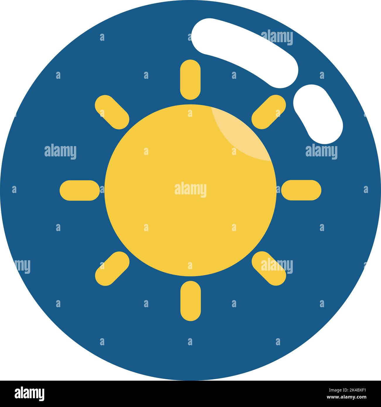 Space Sun Illustration Vector On White Background Stock Vector Image