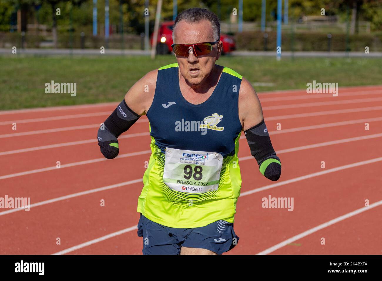 Athletics track Gabre Gabric, Brescia, Italy, October 01, 2022, Renato ...