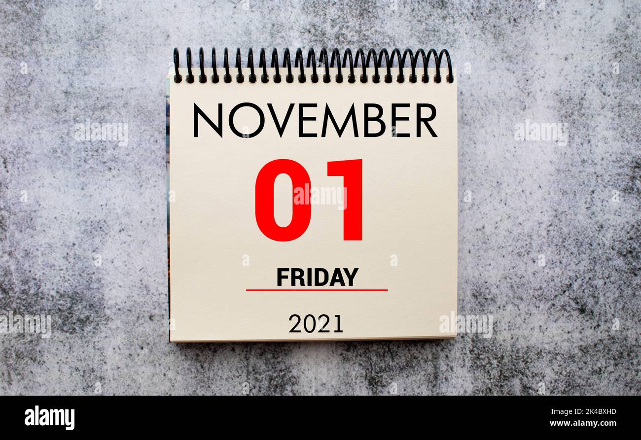 November 01 on Paper Note on texture background Stock Photo - Alamy