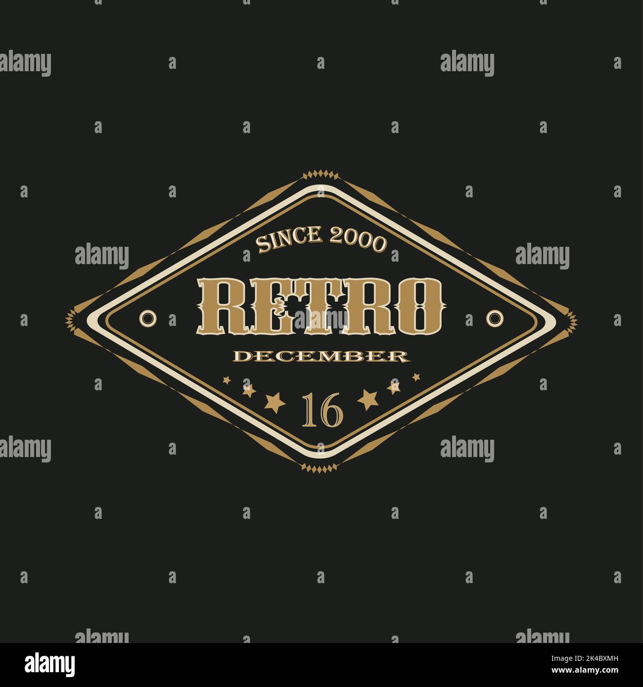 An illustration of a bar logo "Retro Stock Vector Image & Art - Alamy