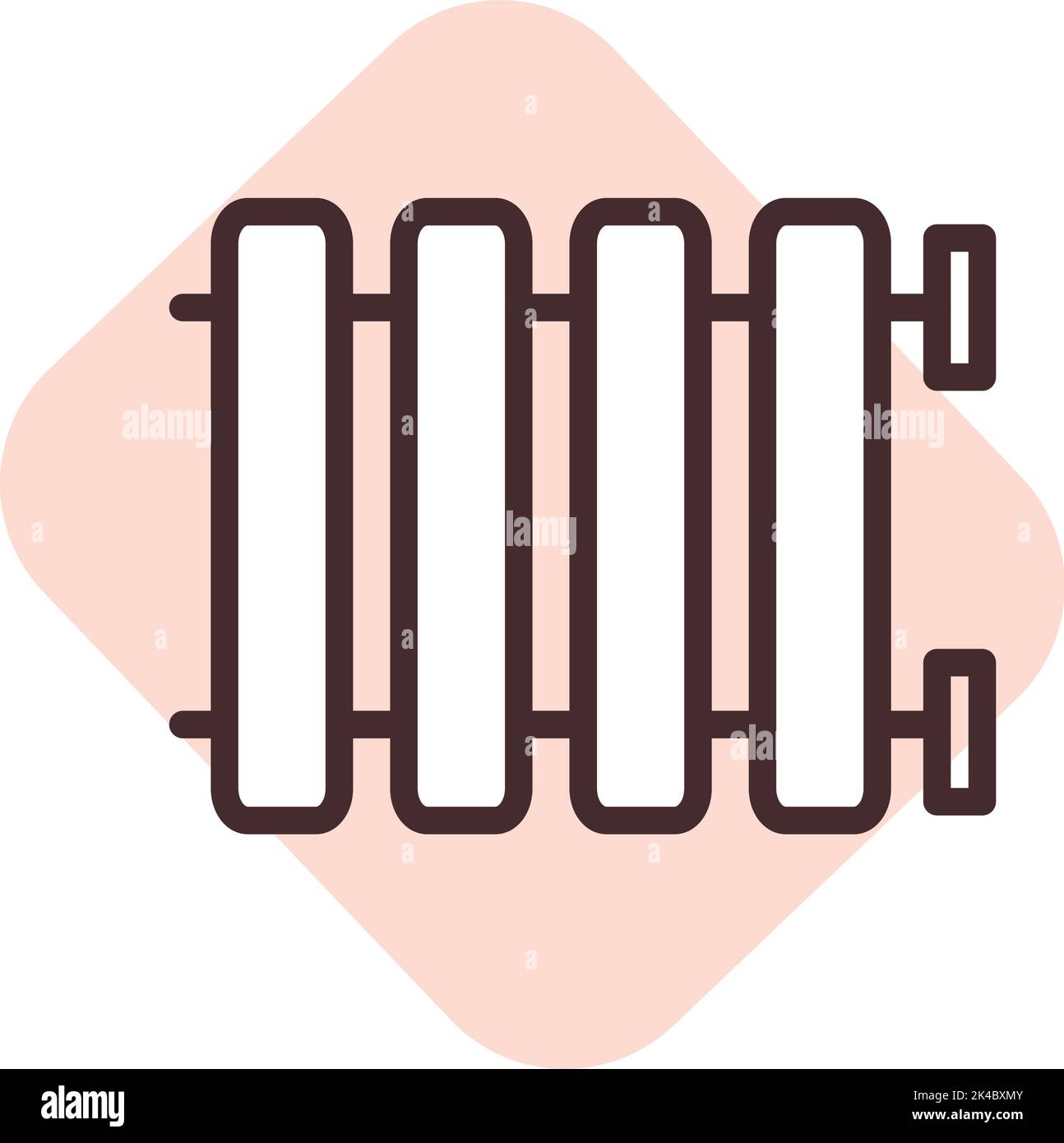 Plumbing heating system, illustration, vector on white background Stock ...