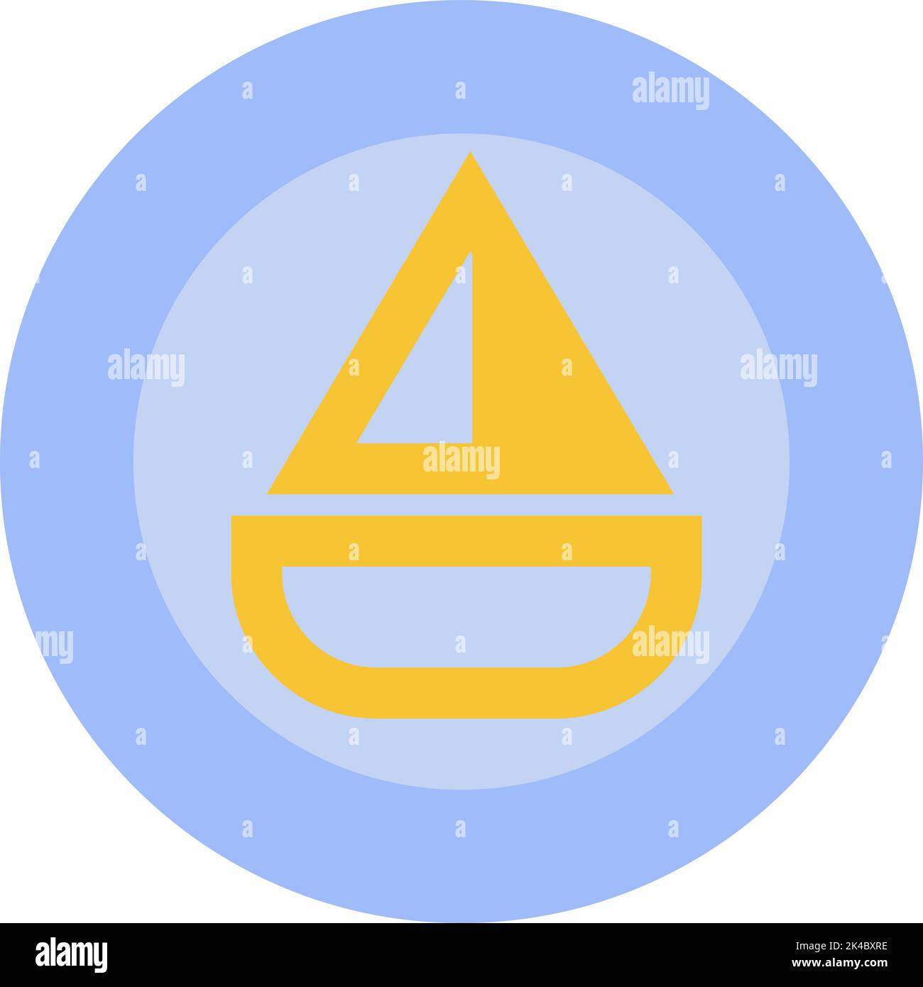 Summer ship, illustration, vector on white background Stock Vector ...
