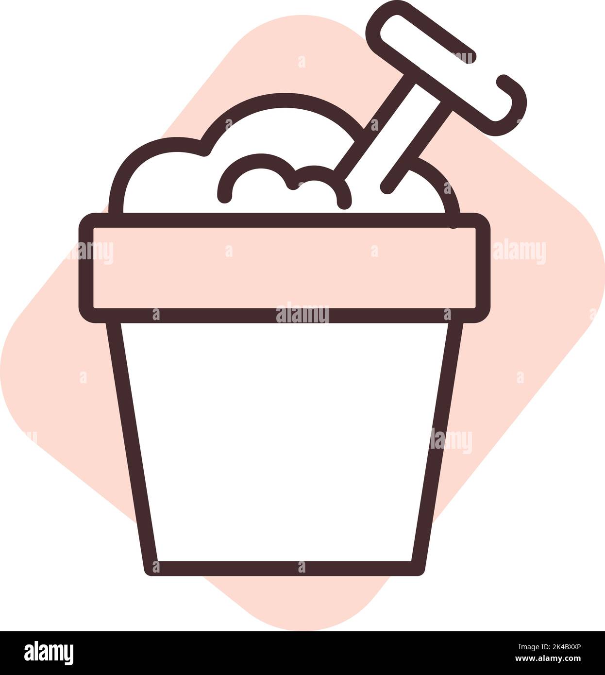 Summer sand, illustration, vector on white background Stock Vector ...