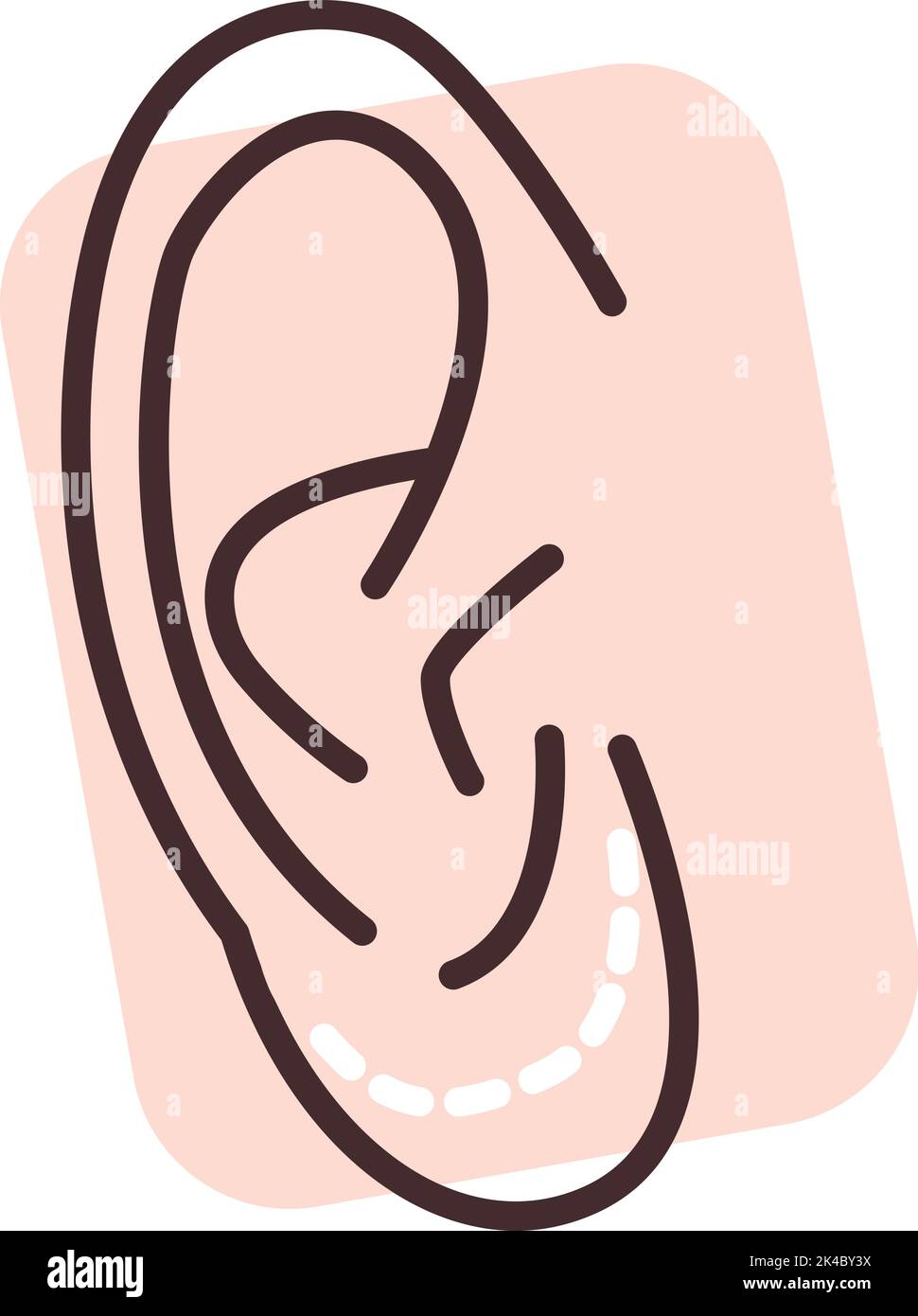 Woman face profile ear Stock Vector Images - Alamy