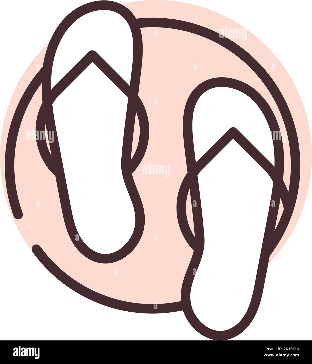 Slippers vector icon illustration hi-res stock photography and images ...