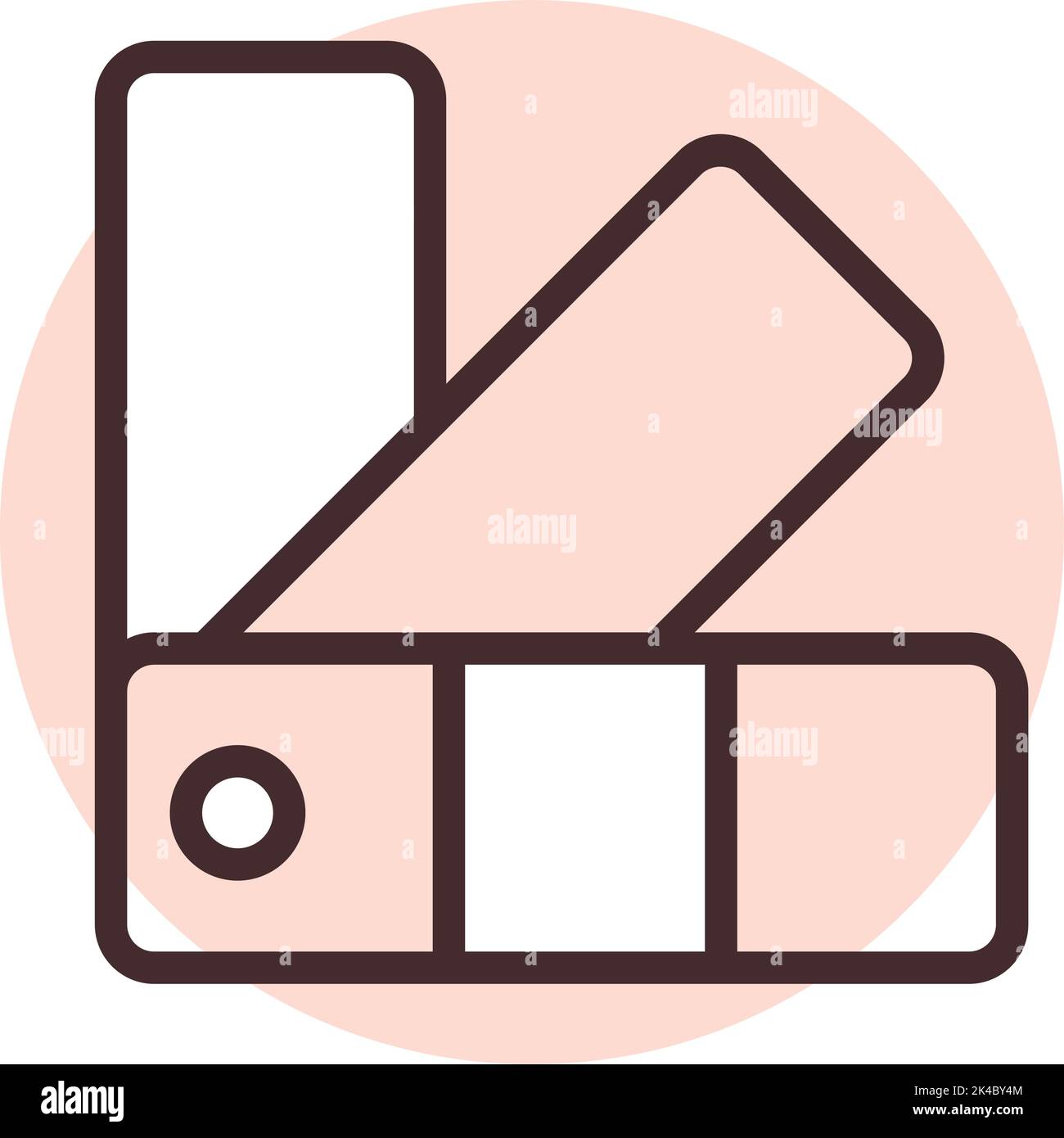 Printing color samples, illustration, vector on white background Stock ...