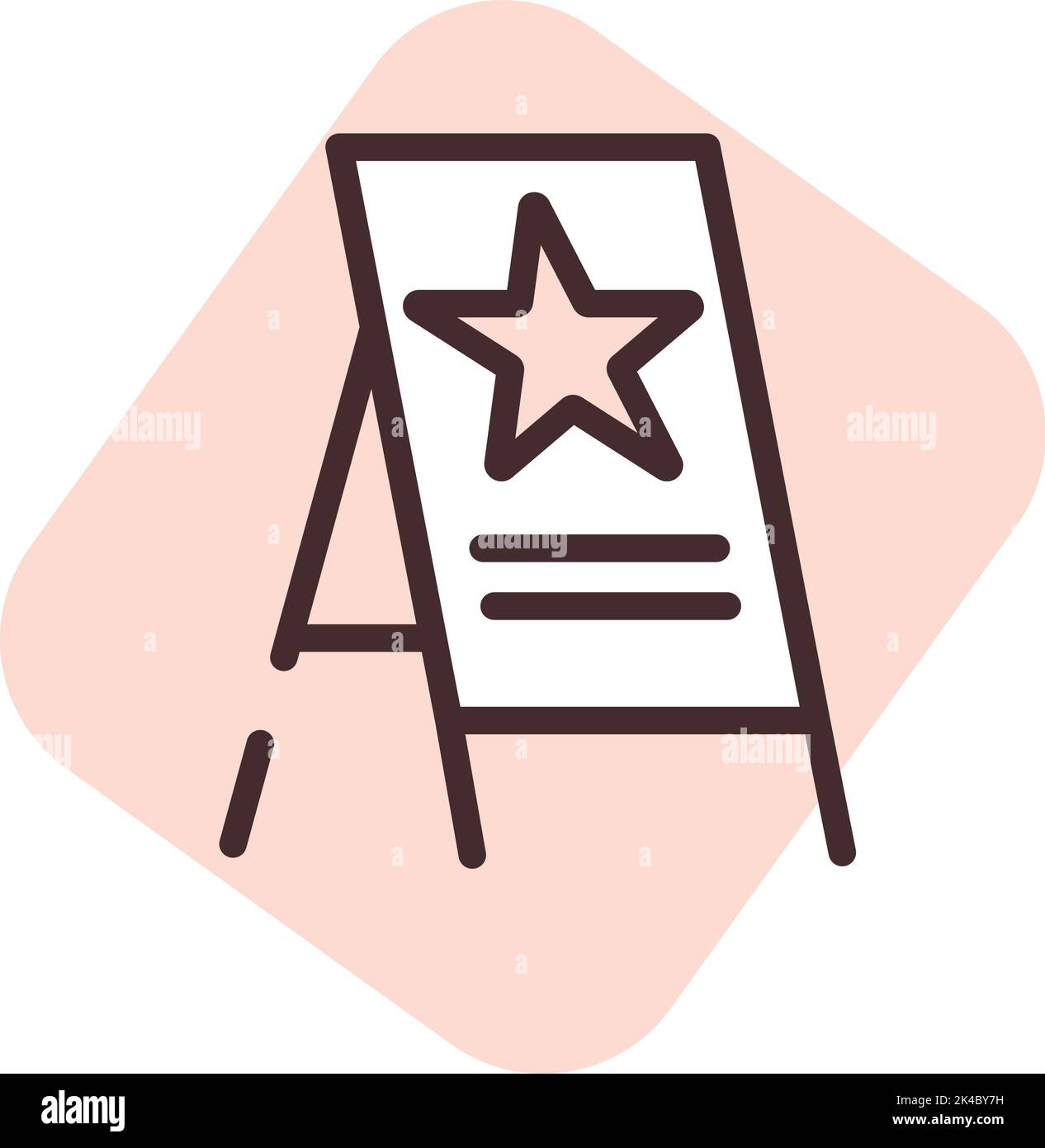 Printing banner, illustration, vector on white background Stock Vector ...