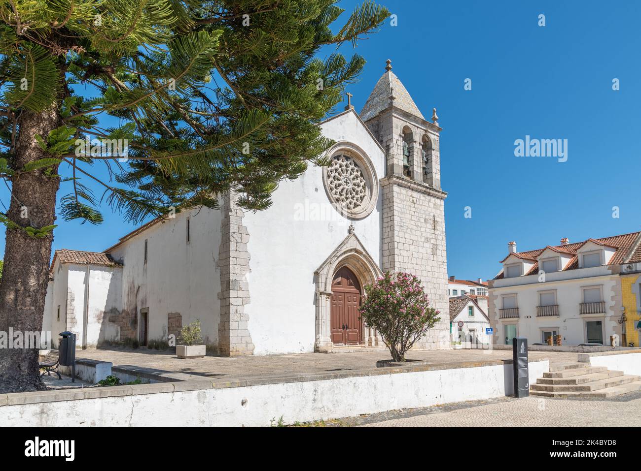 The Exterior Design Of Alcochete Parish Church In Alcochete Village 1953