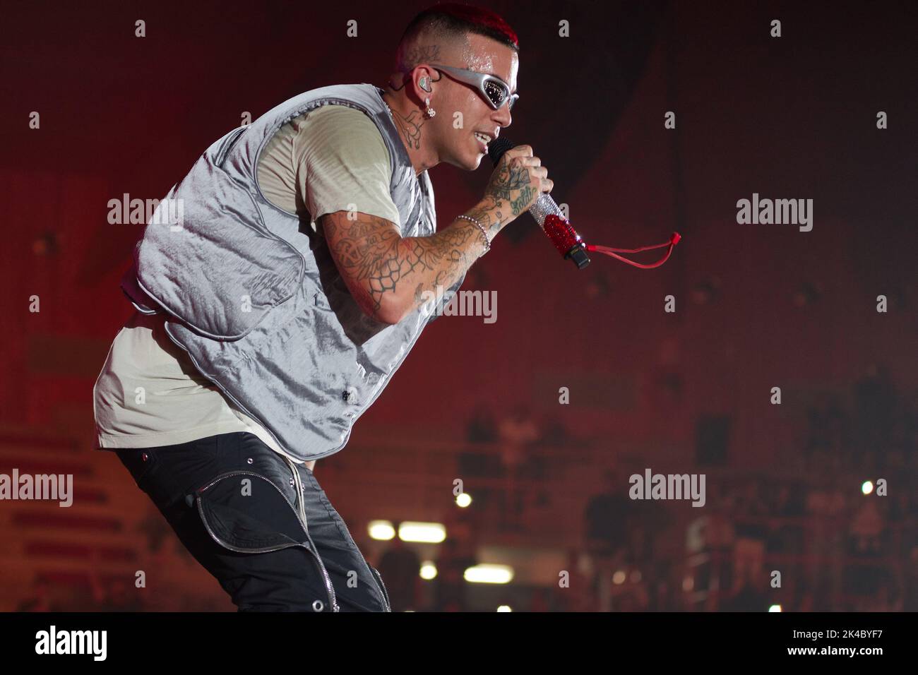 Palasele, Eboli, Italy, October 01, 2022, Sfera Ebbasta, Famoso tour ...