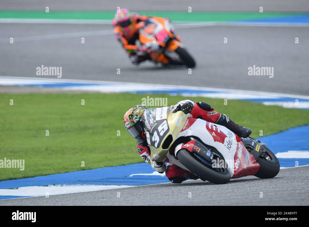 Buriram, Thailand. 01st Oct, 2022. Moto2 rider Somkiat Chantra of ...