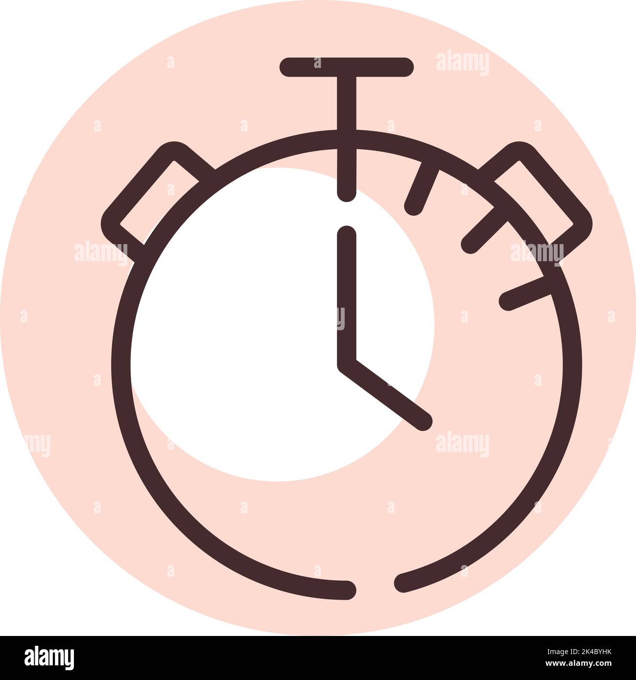 Second timer, illustration, vector on white background Stock Vector ...