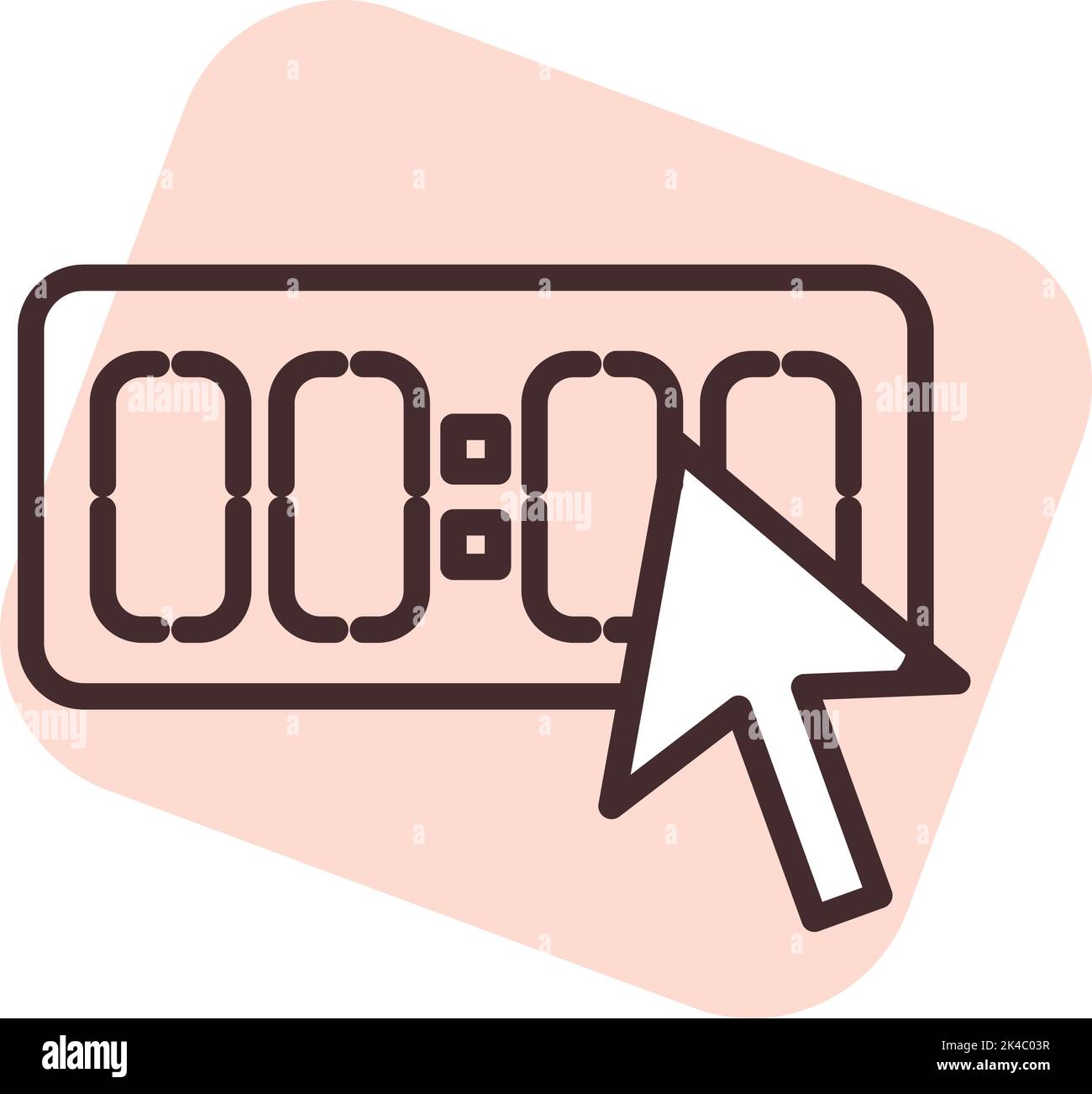 Select time, illustration, vector on white background Stock Vector ...