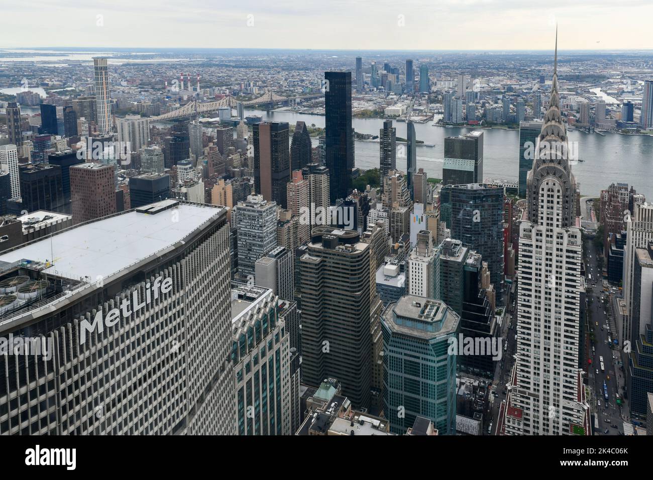New York City - October 24, 2021: Aerial view of the New York City ...