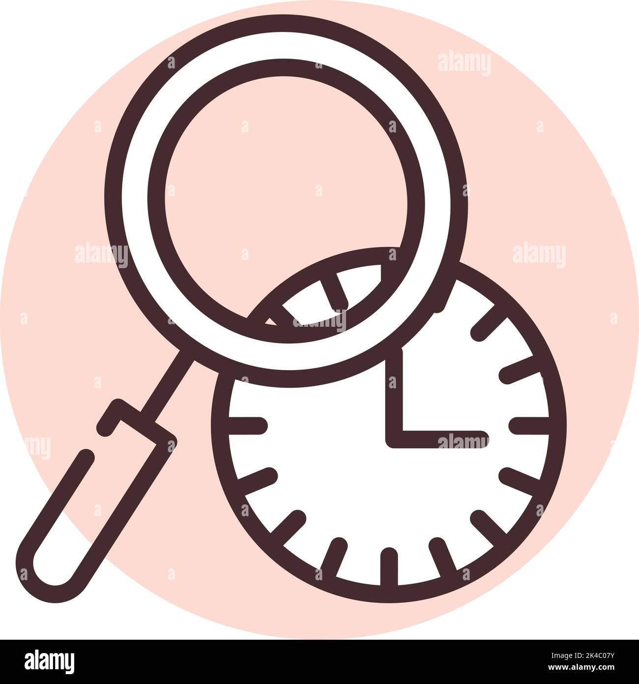 Time seeking, illustration, vector on white background Stock Vector ...