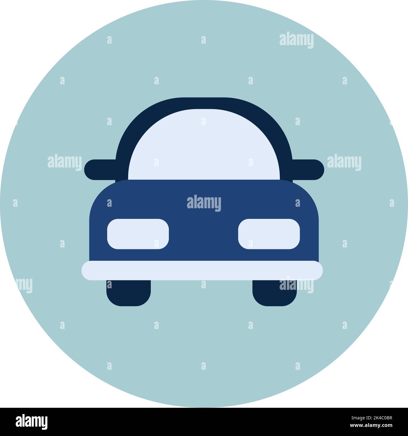 Blue transportation car, illustration, vector on white background Stock ...