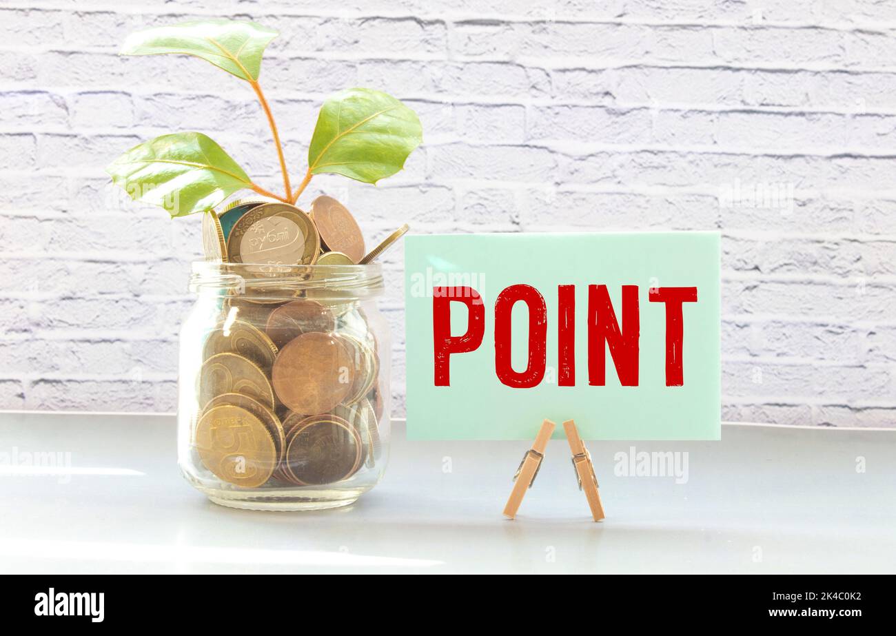 Point word and index finger Stock Photo - Alamy