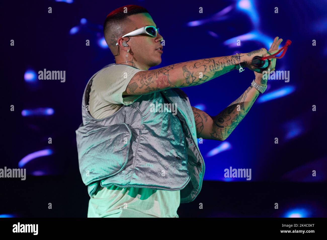 Palasele, Eboli, Italy, October 01, 2022, Sfera Ebbasta, Famoso tour ...