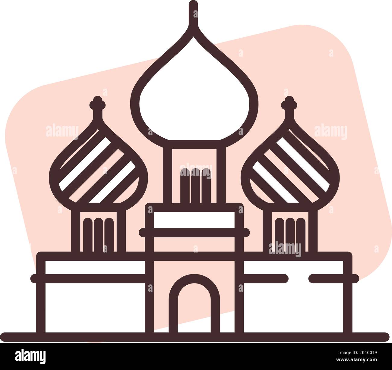 Traveling to Russia, illustration, vector on white background Stock ...