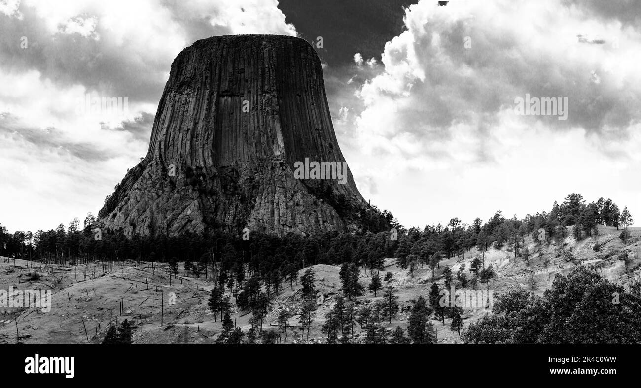 Devil's Tower National Monument, Wyoming Stock Photo - Alamy