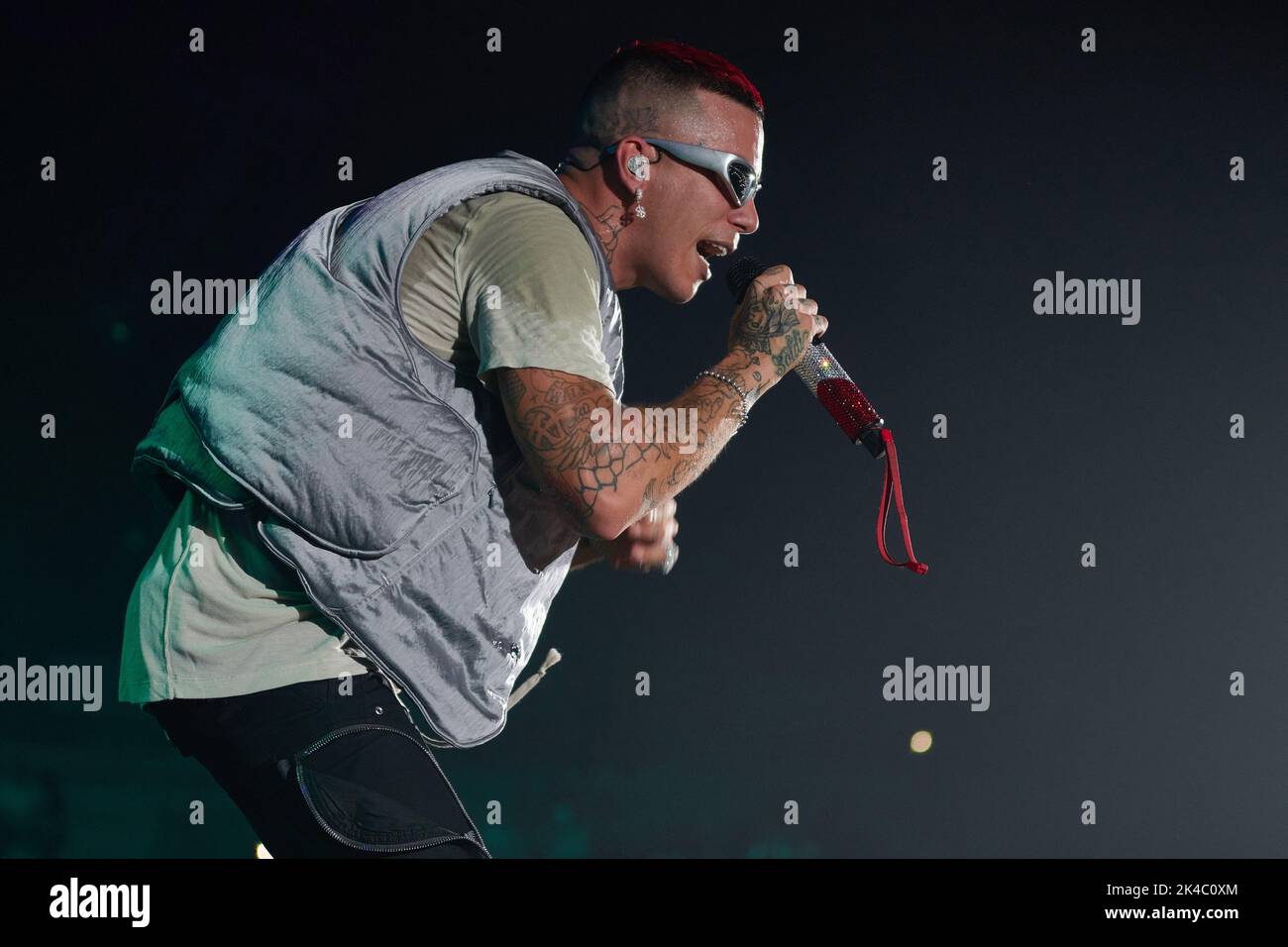 Palasele, Eboli, Italy, October 01, 2022, Sfera Ebbasta, Famoso tour ...