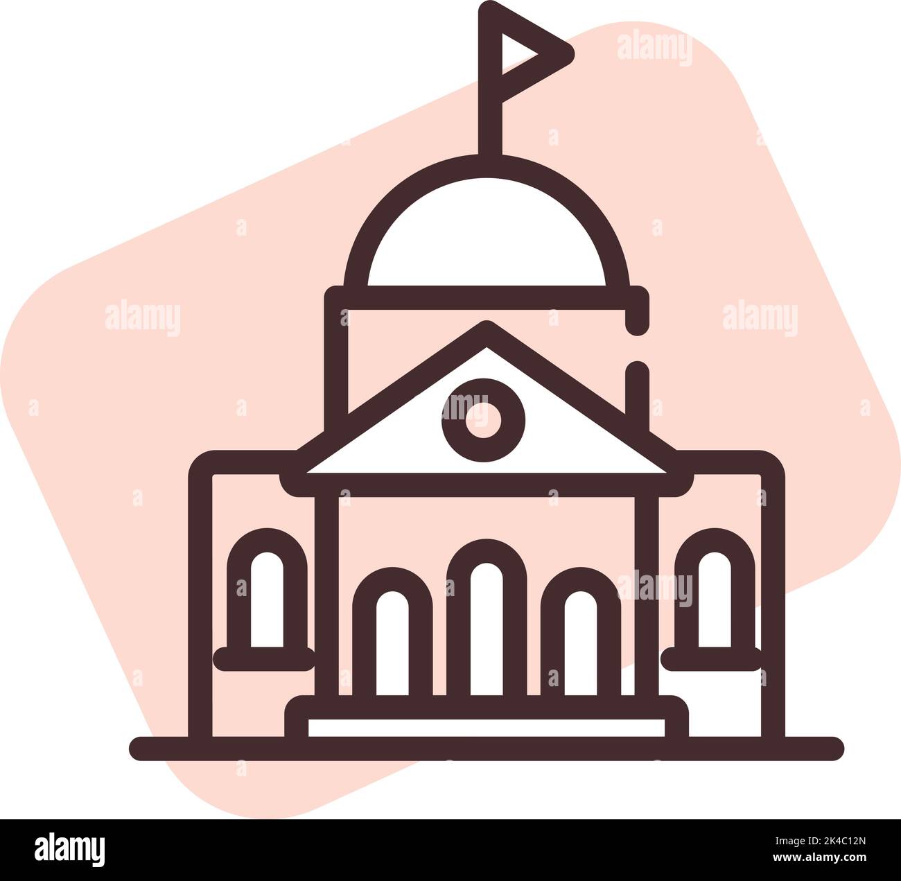 Washington DC, illustration, vector on white background Stock Vector ...