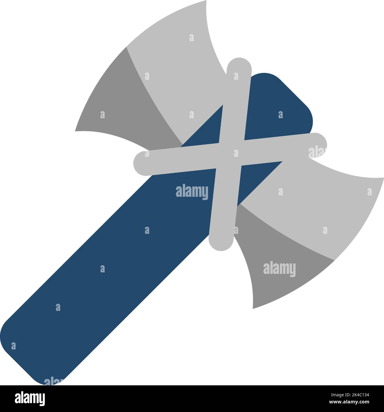 Viking axe, illustration, vector on white background Stock Vector Image ...