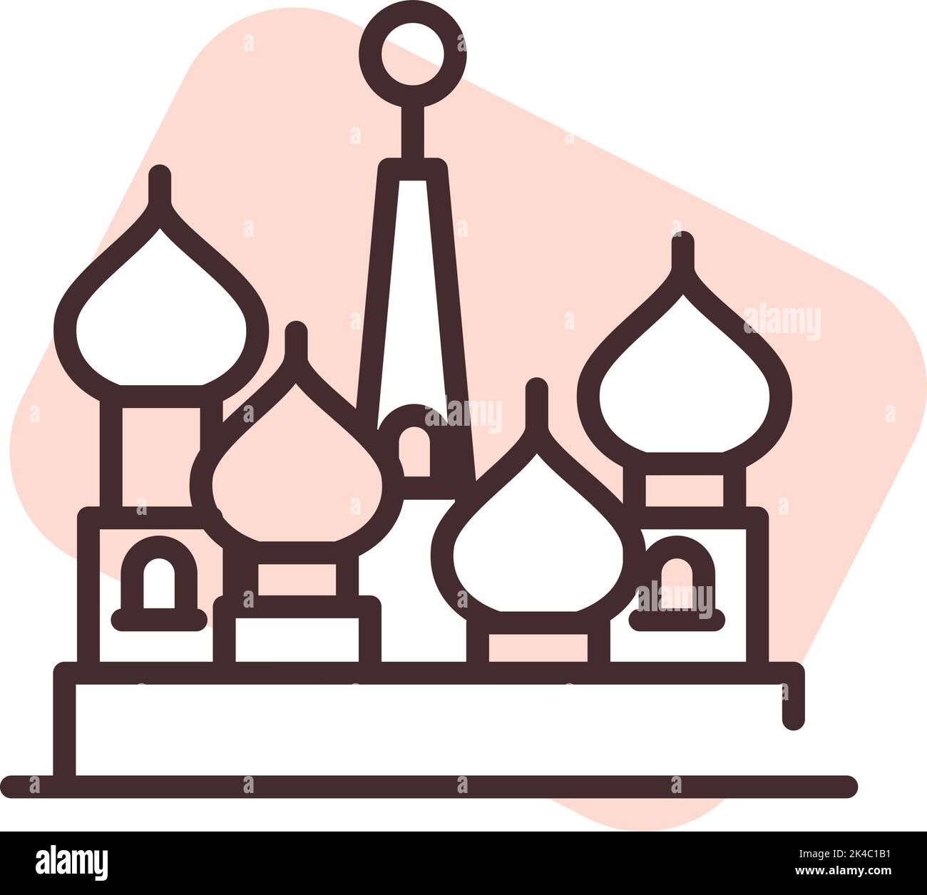 Traveling Russia, illustration, vector on white background Stock Vector ...