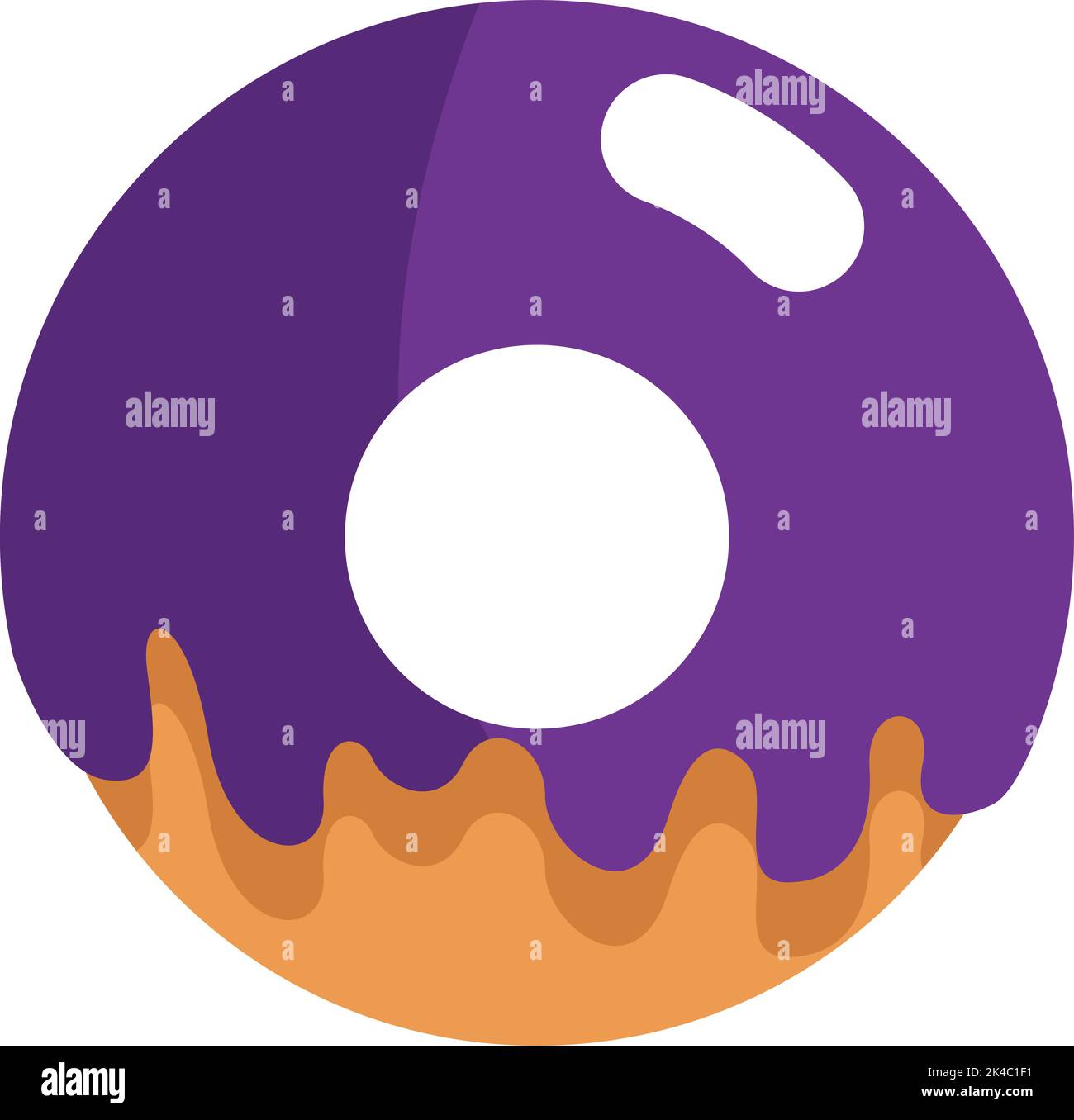 Purple donut Stock Vector Images - Alamy