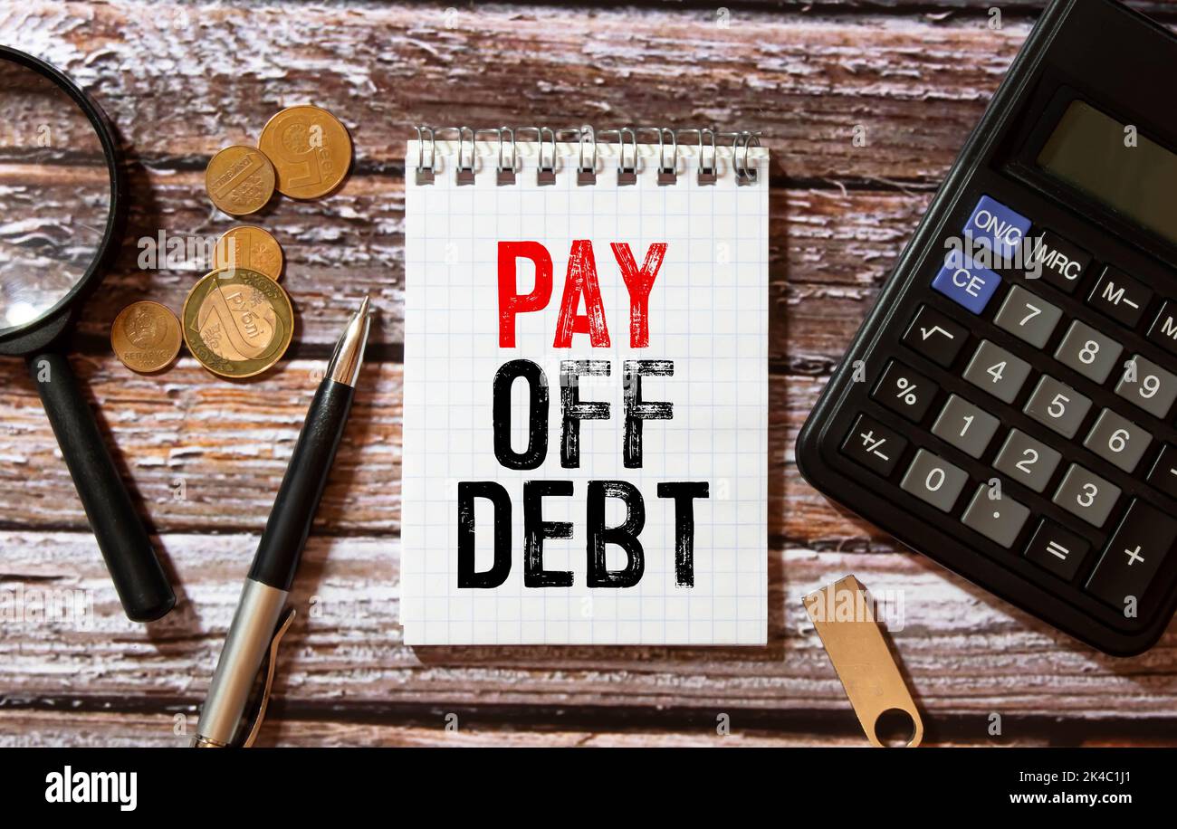Pay of debt hi-res stock photography and images - Alamy