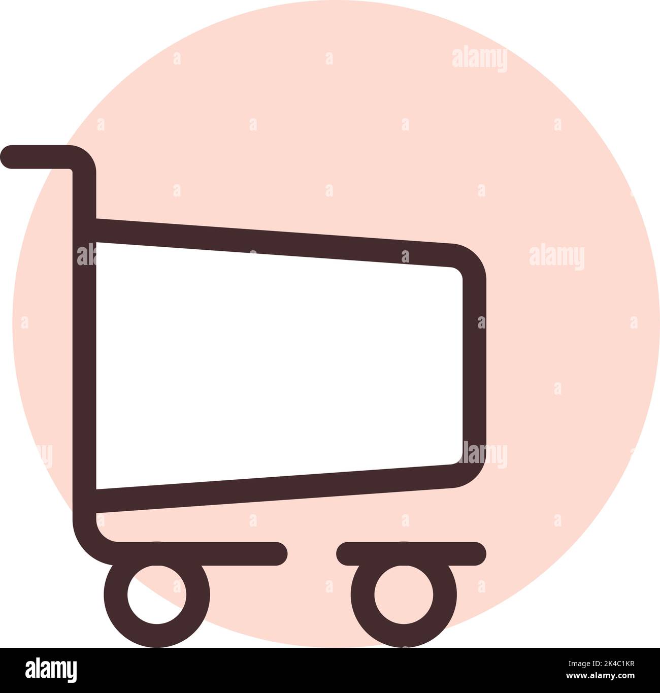 Trolley icon vector vectors hi-res stock photography and images - Alamy