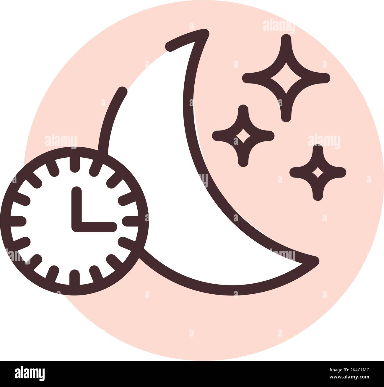Time sleep icon cartoon hi-res stock photography and images - Alamy