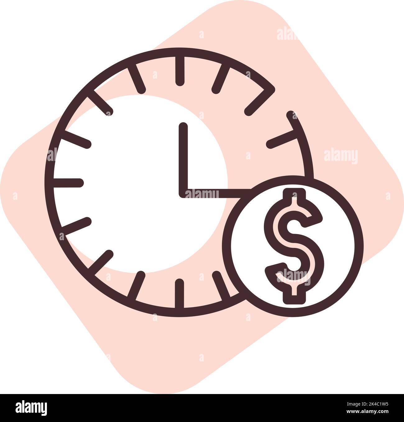 Time is money vector vectors hi-res stock photography and images - Alamy