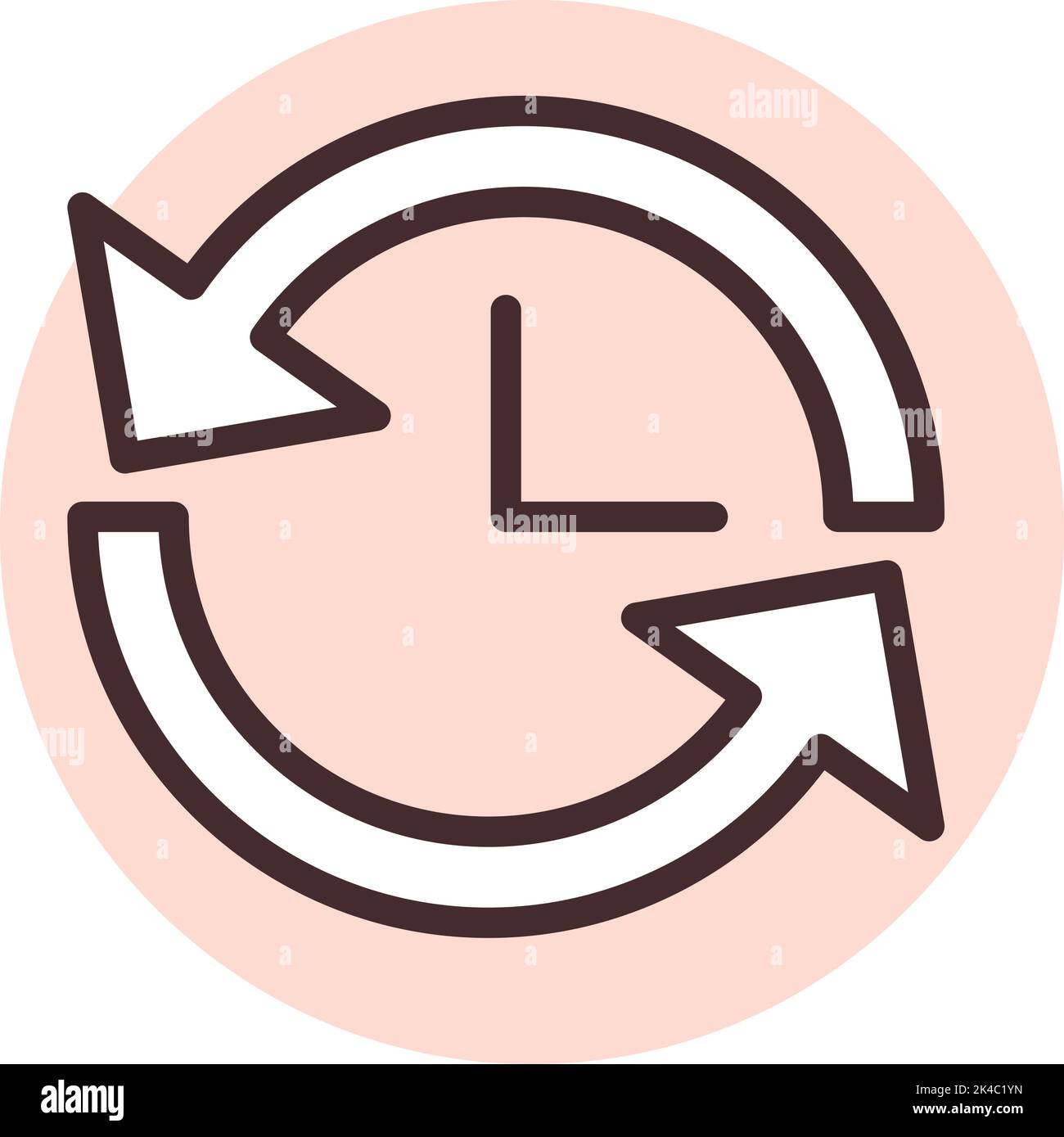 Catch up time, illustration, vector on white background Stock Vector ...