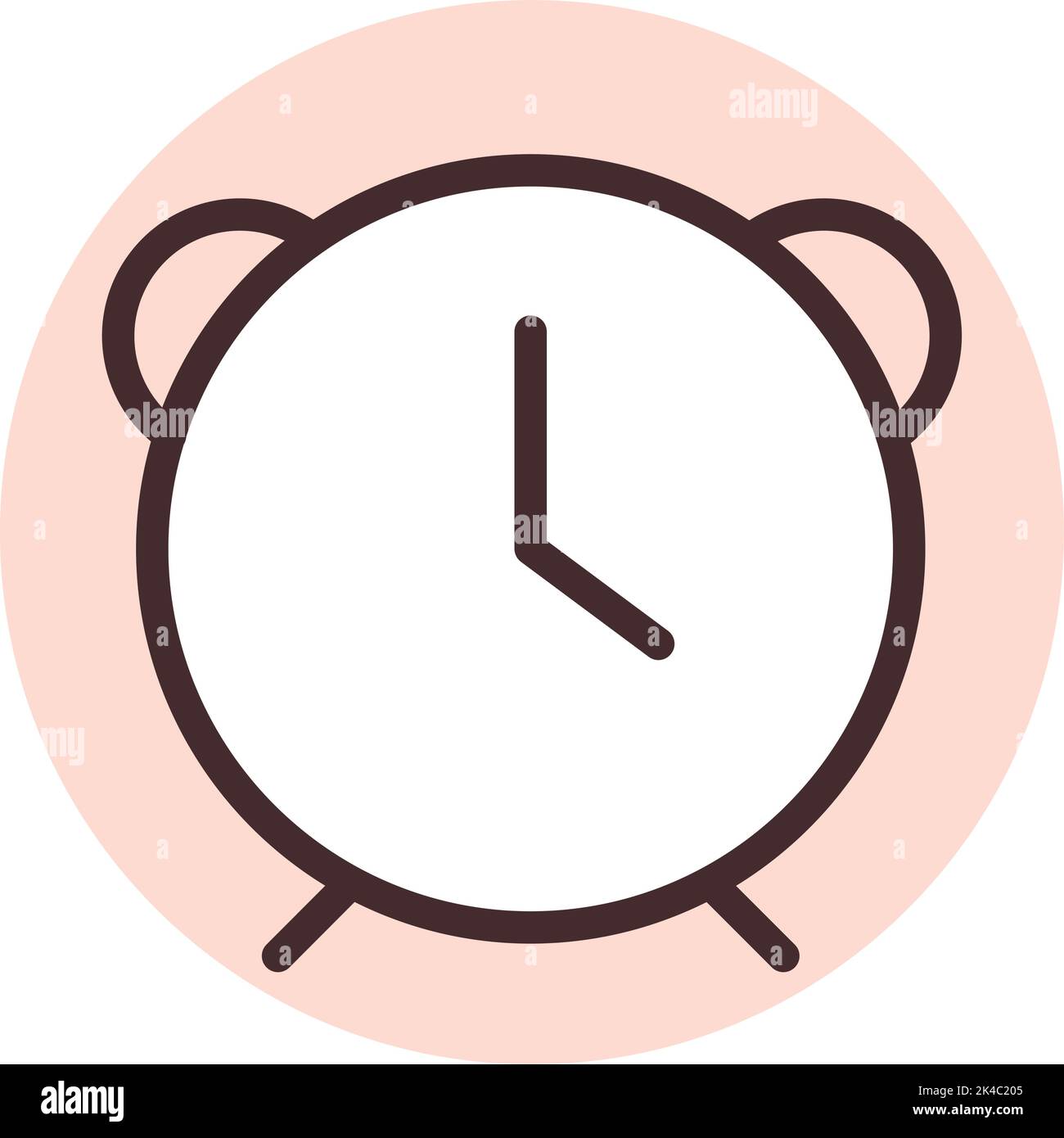 UI alarm clock, illustration, vector on white background Stock Vector Image & Art - Alamy