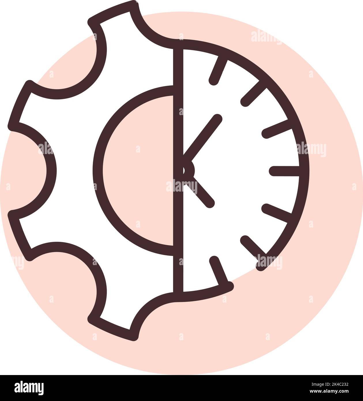 Time optimization, illustration, vector on white background Stock ...